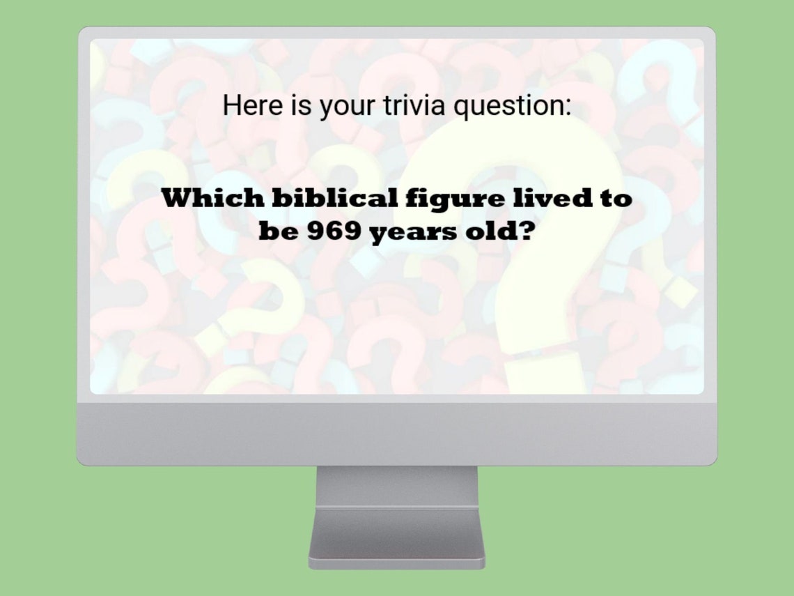 The Bible Trivia V1 Virtual Online Powerpoint Trivia for Zoom 35 Bible ...