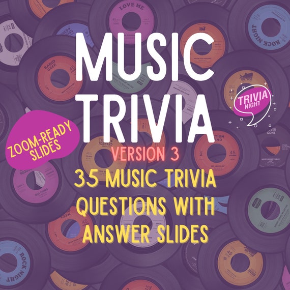 Music Trivia Pack Version 3 35 Questions With Answer Slides | Etsy