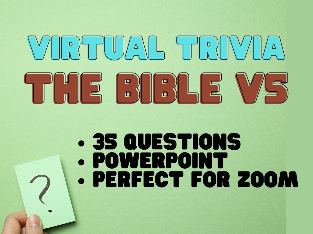 Bible Virtual Trivia V5 Perfect for Zoom and Sunday School - 35 Q and A ...