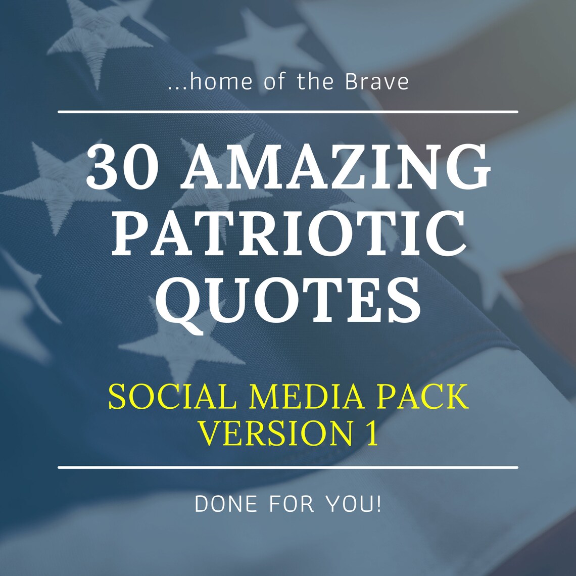 30 Amazing Patriotic Quotes Social Media Posts Digital Download Pack 1 ...