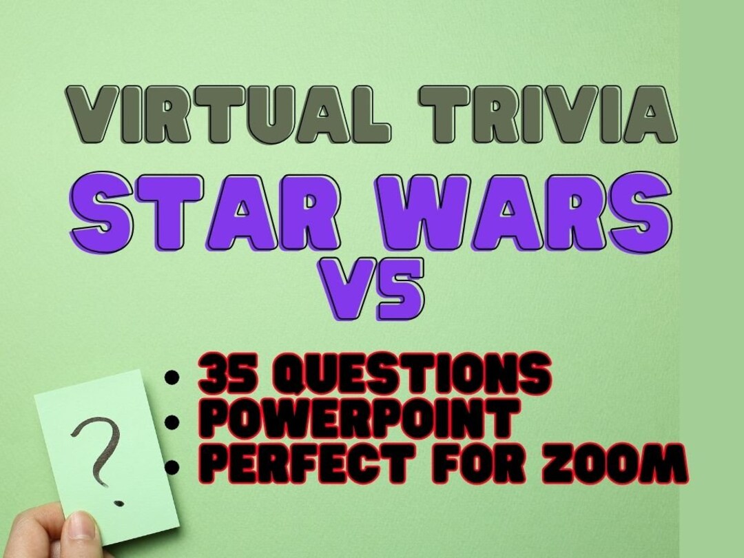 Star Wars Trivia V5 Zoom Powerpoint 35 Questions Virtual Trivia - Play ...