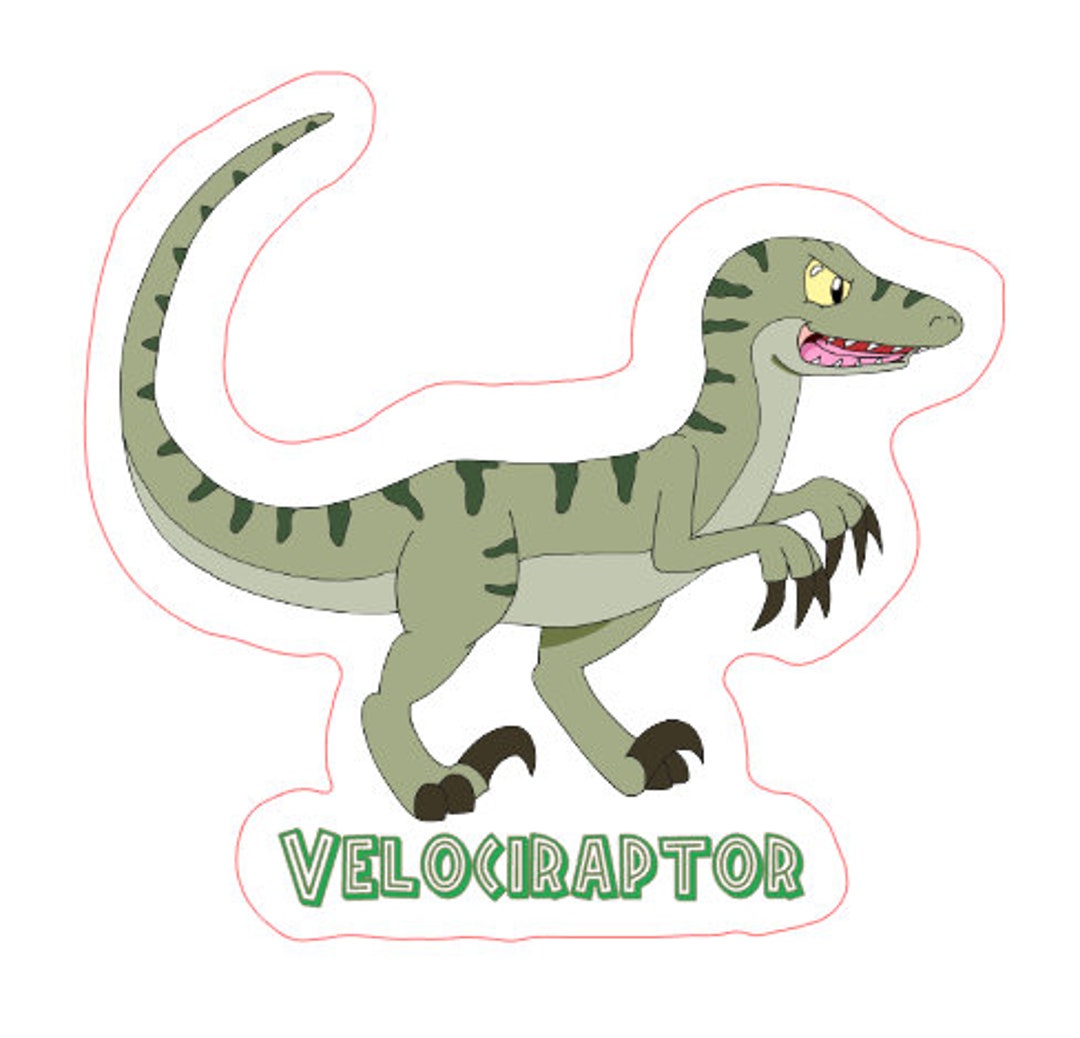 Velociraptor Sticker - Etsy