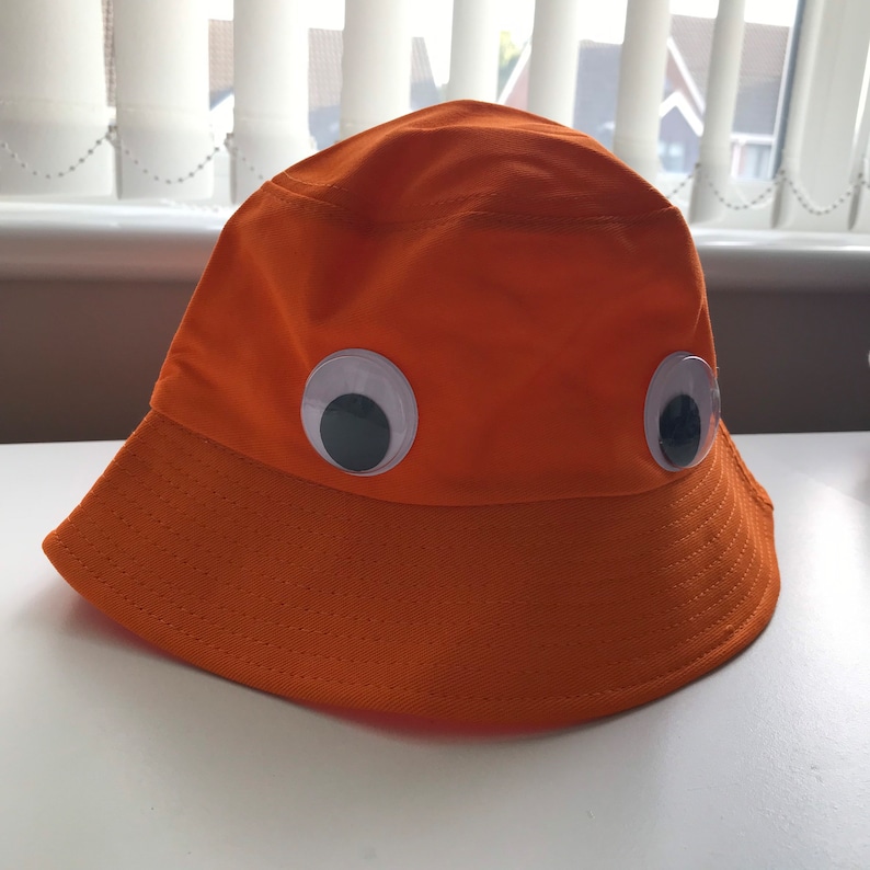Sassy the Sasquatch Orange Bucket Hat With Googly Eyes - Etsy