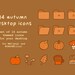 Cosy Autumn Desktop Icons | Digital Download, Fall Icons, Cute Desktop ...