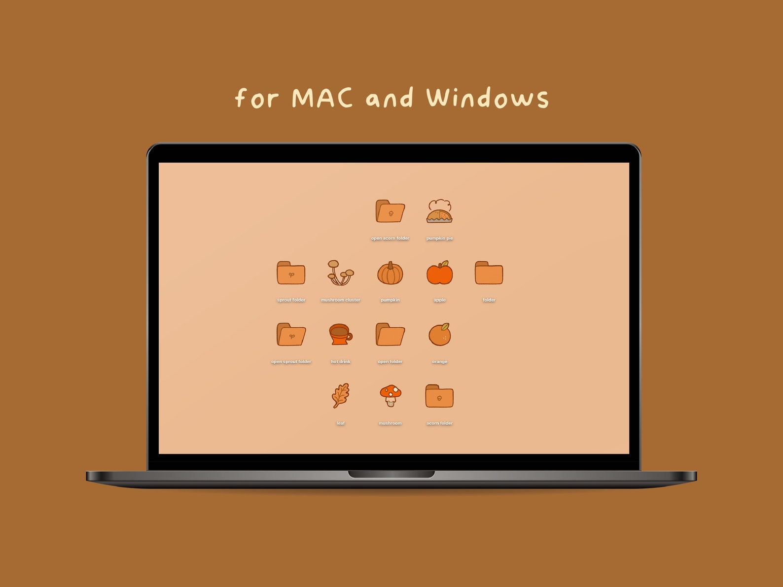 Cosy Autumn Desktop Icons | Digital Download, Fall Icons, Cute Desktop ...