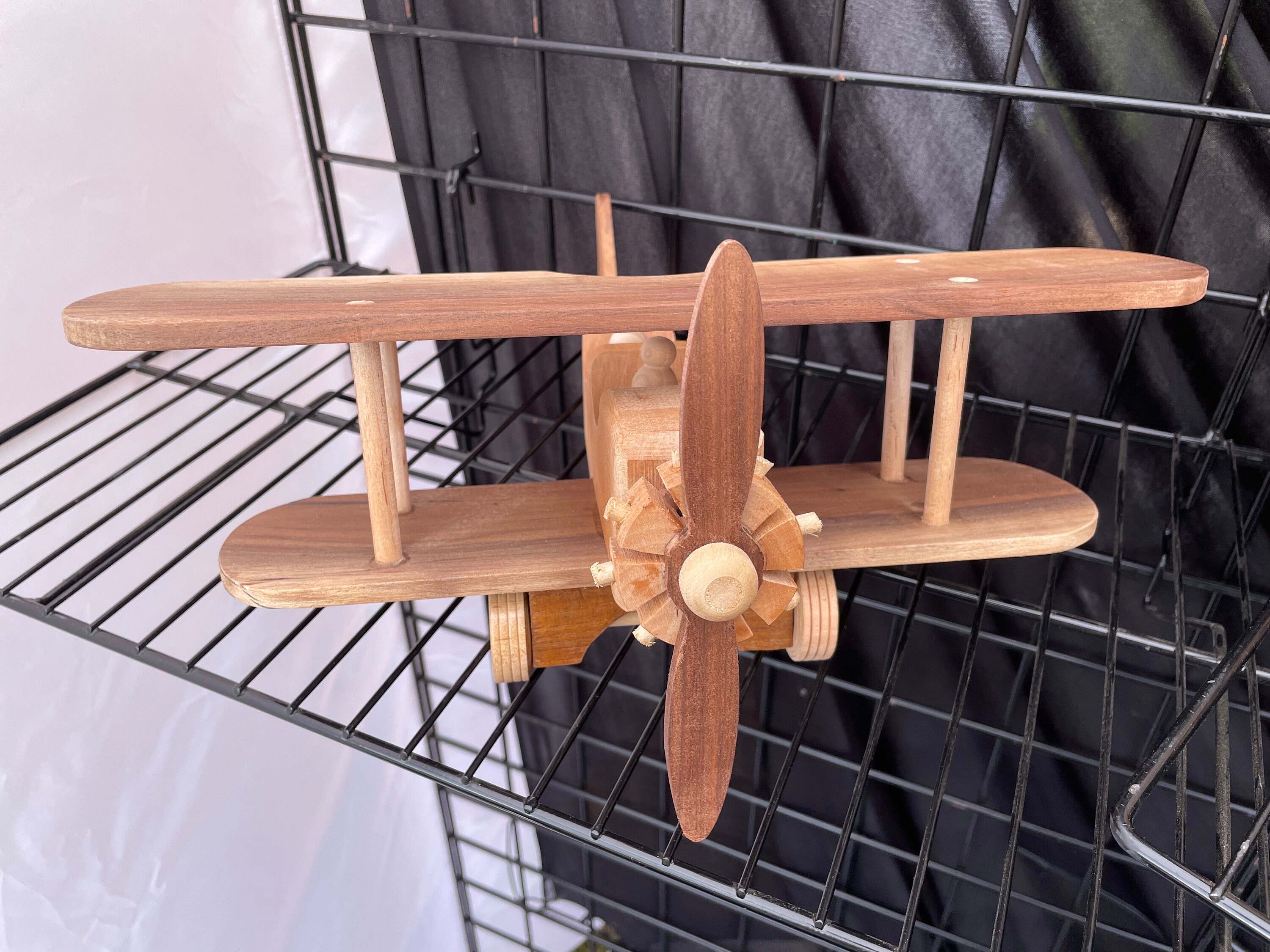 Wooden Toy Model Biplane - Etsy