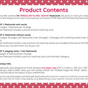 84 IRREGULAR PLURAL NOUNS Flashcards | 42 Word Pairs | Grammar ...