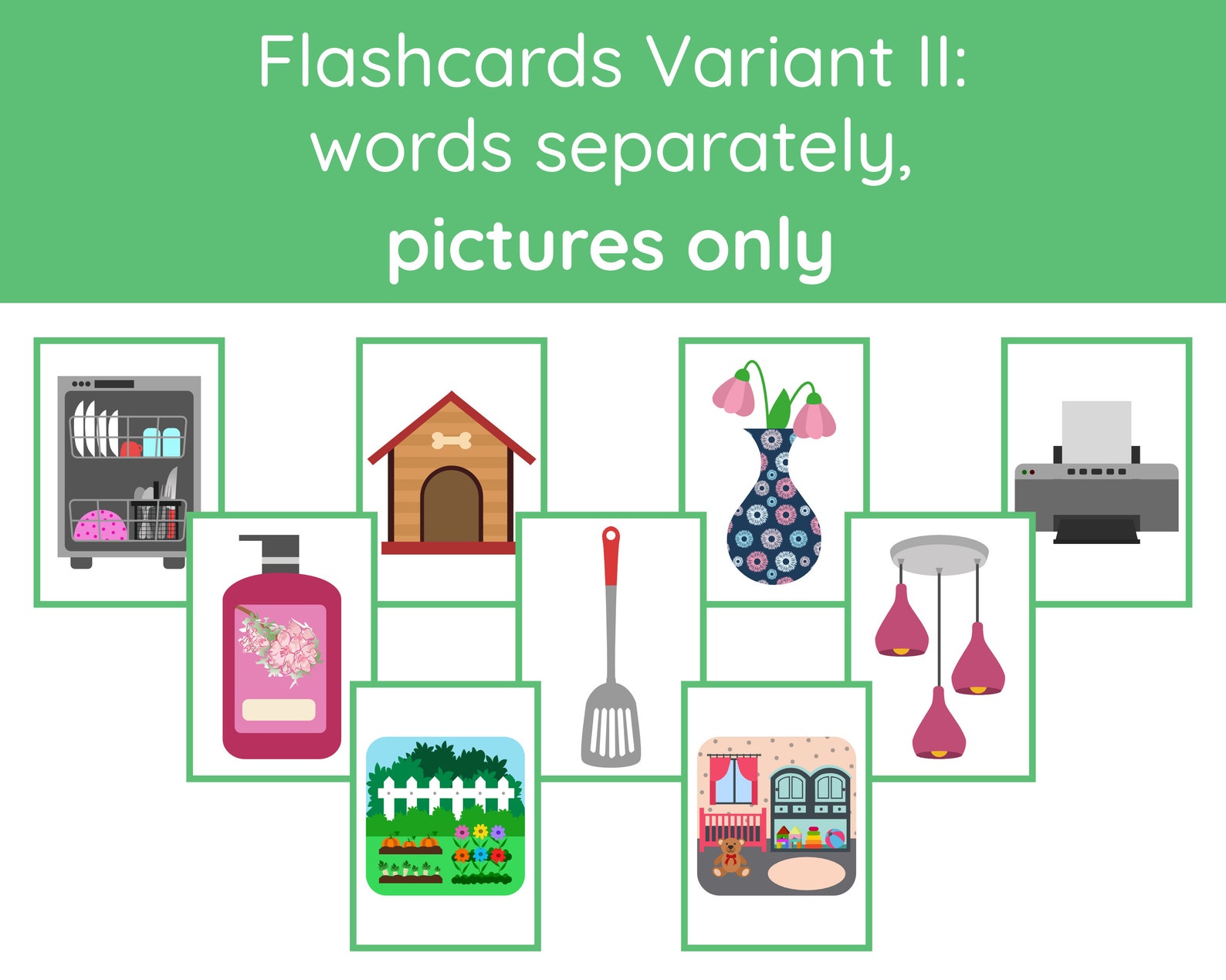 209 AROUND THE HOUSE Flashcards | Household Items | Rooms in a House ...