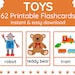 62 TOYS Flashcards | Printable Flashcards | Flashcards for Kids ...
