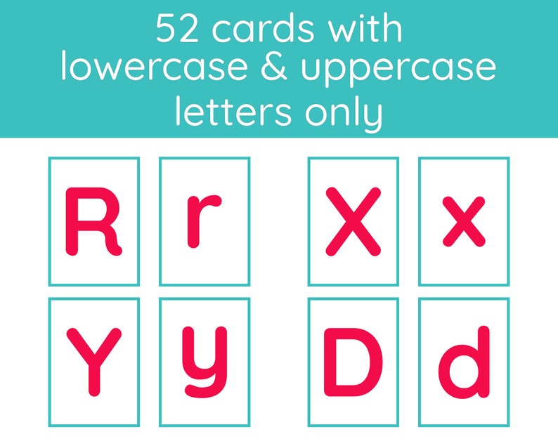260 ALPHABET Flashcards | Uppercase & Lowercase Letters | Printable ...