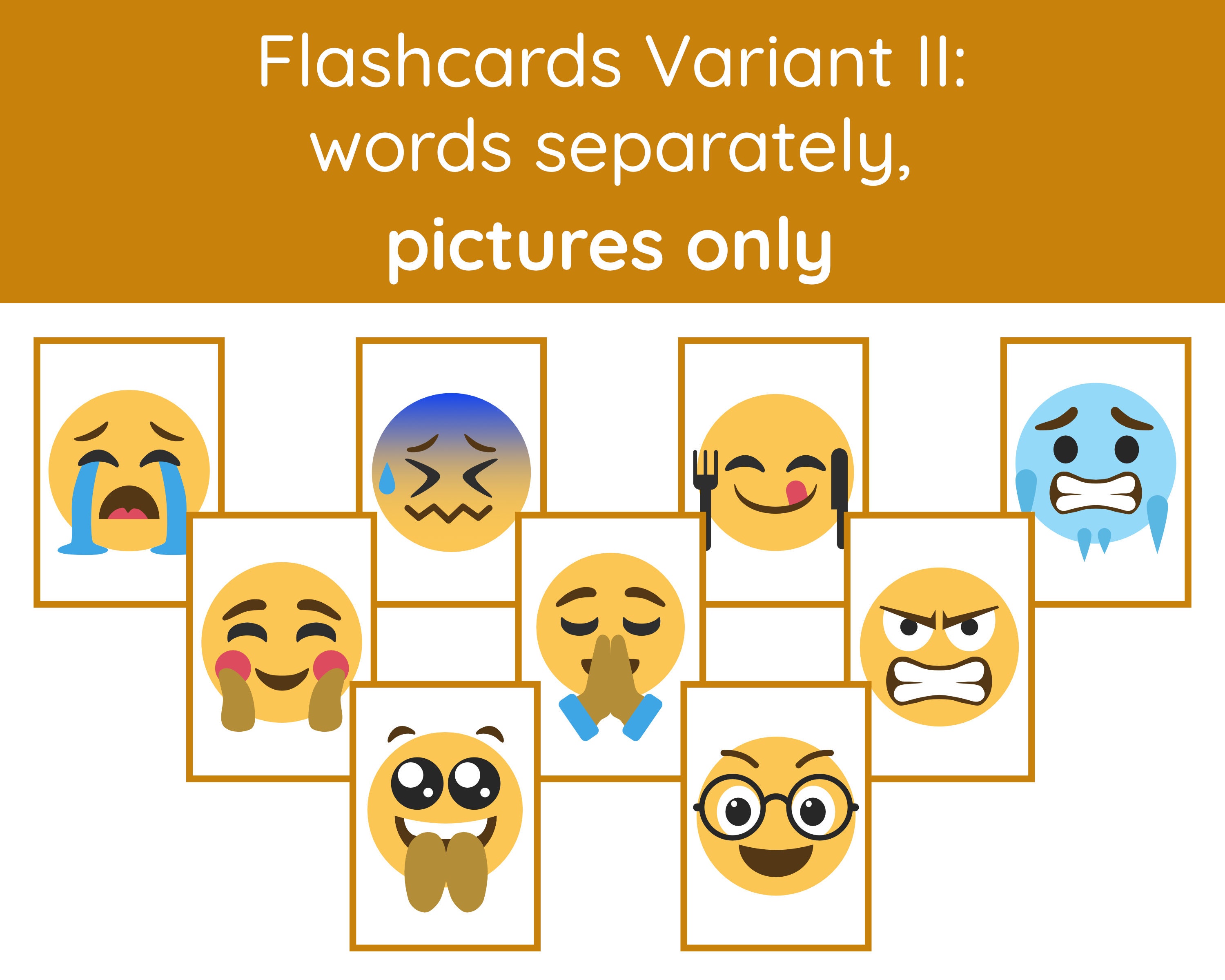 112 Feelings and Emotions Flashcards for Kids | English Teaching ...