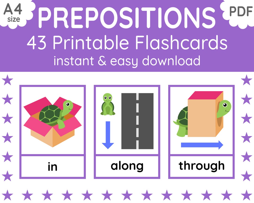 43 PREPOSITIONS Flashcards | Prepositions of Place and Movement ...