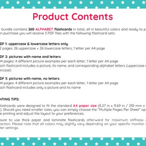 260 ALPHABET Flashcards | Uppercase & Lowercase Letters | Printable ...