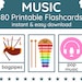 80 MUSIC Flashcards | Printable Flashcards | Musical Instruments ...