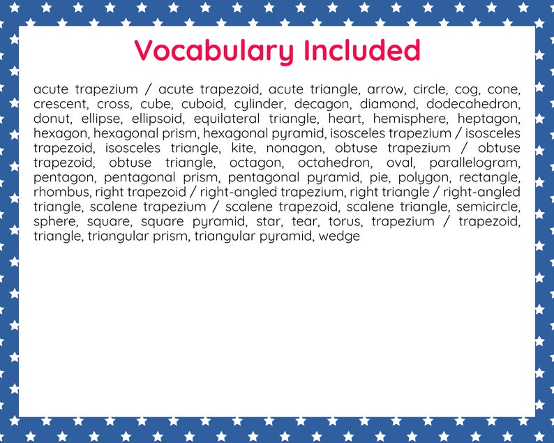 57 GEOMETRIC SHAPES Flashcards | 2D & 3D Shapes | Flashcards for Kids ...