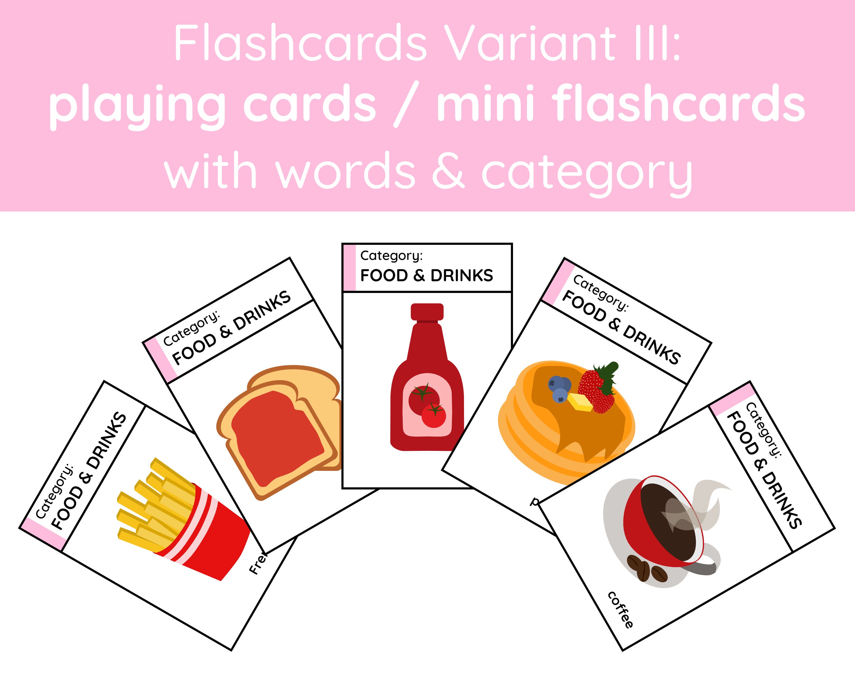 106 FOOD, DRINKS, MEALS Flashcards | Printable Flashcards | Flashcards ...