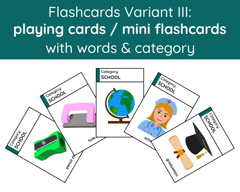 136 SCHOOL Flashcards | School Appliances, Objects, Subjects, People ...