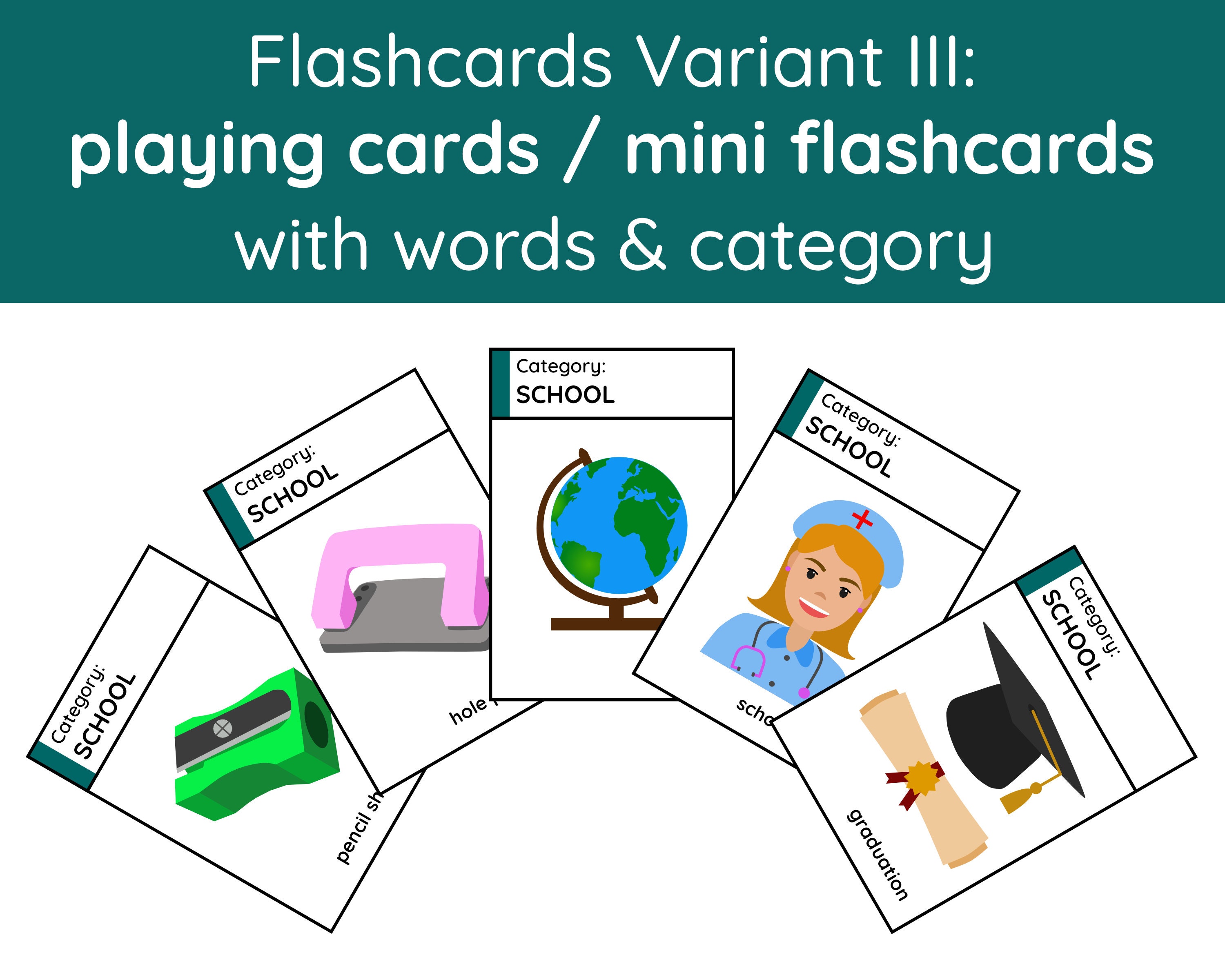 136 SCHOOL Flashcards | School Appliances, Objects, Subjects, People ...