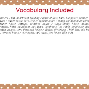 36 HOUSE TYPES Flashcards | Printable Flashcards | Flashcards for Kids ...