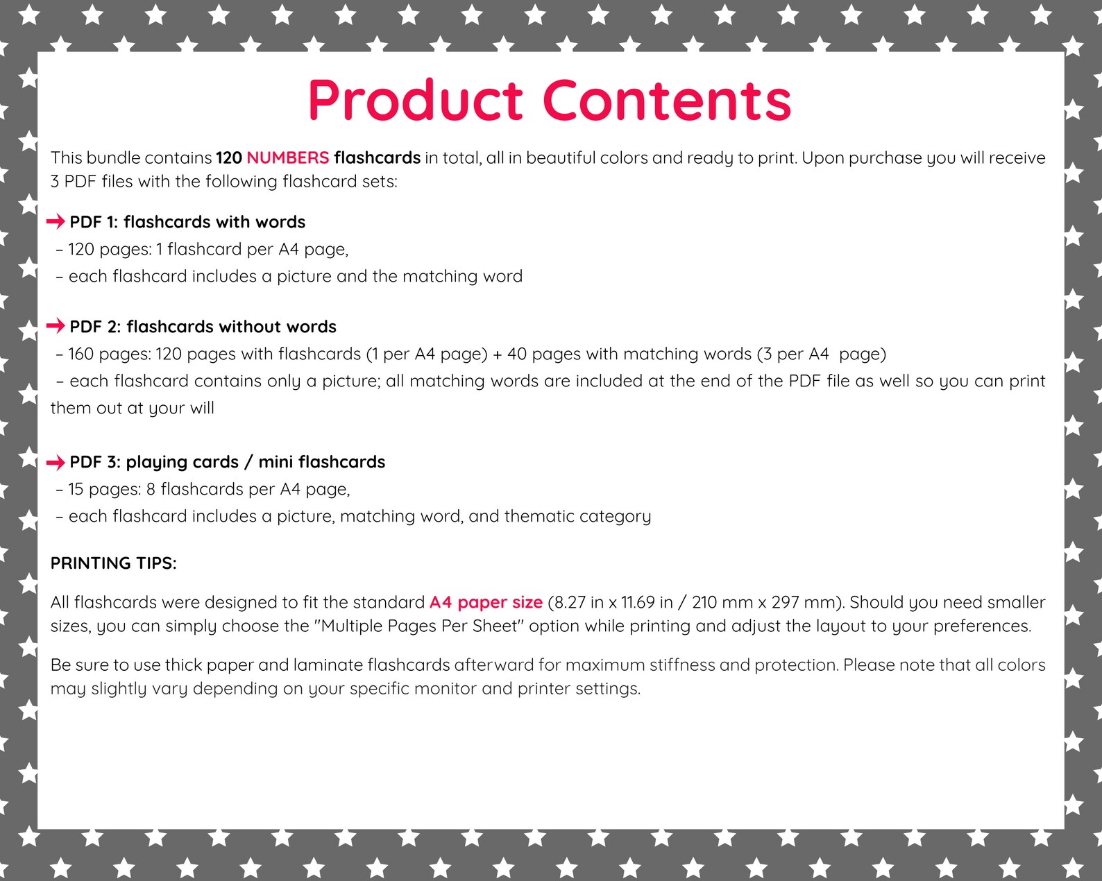 120 NUMBERS Flashcards (1-100+ More) | Printable Flashcards ...