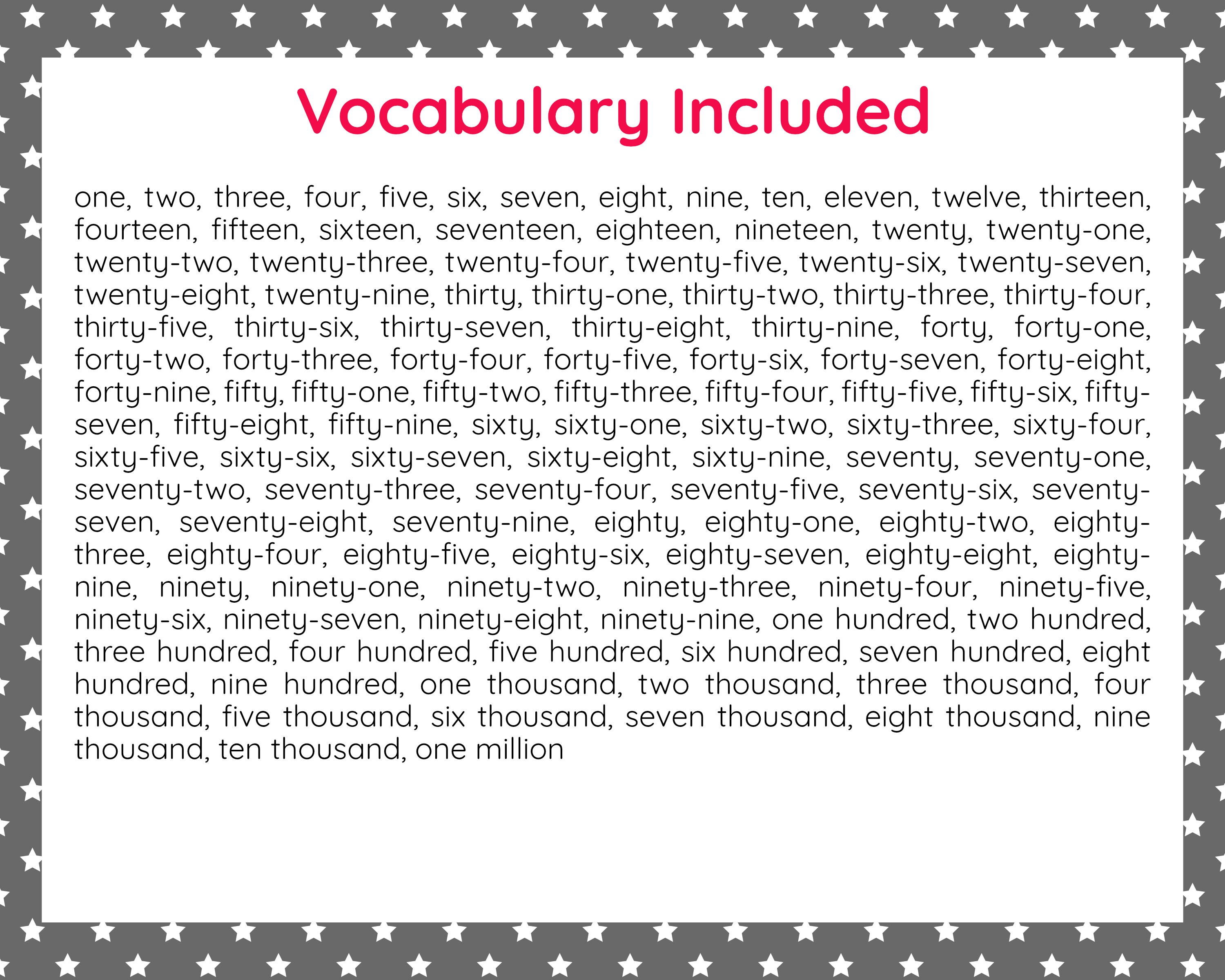 120 NUMBERS Flashcards (1-100+ More) | Printable Flashcards ...