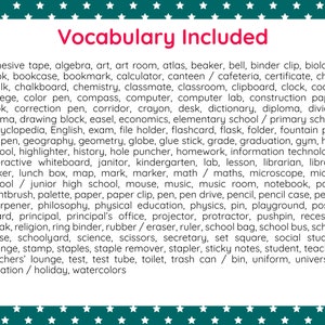 136 SCHOOL Flashcards | School Appliances, Objects, Subjects, People ...