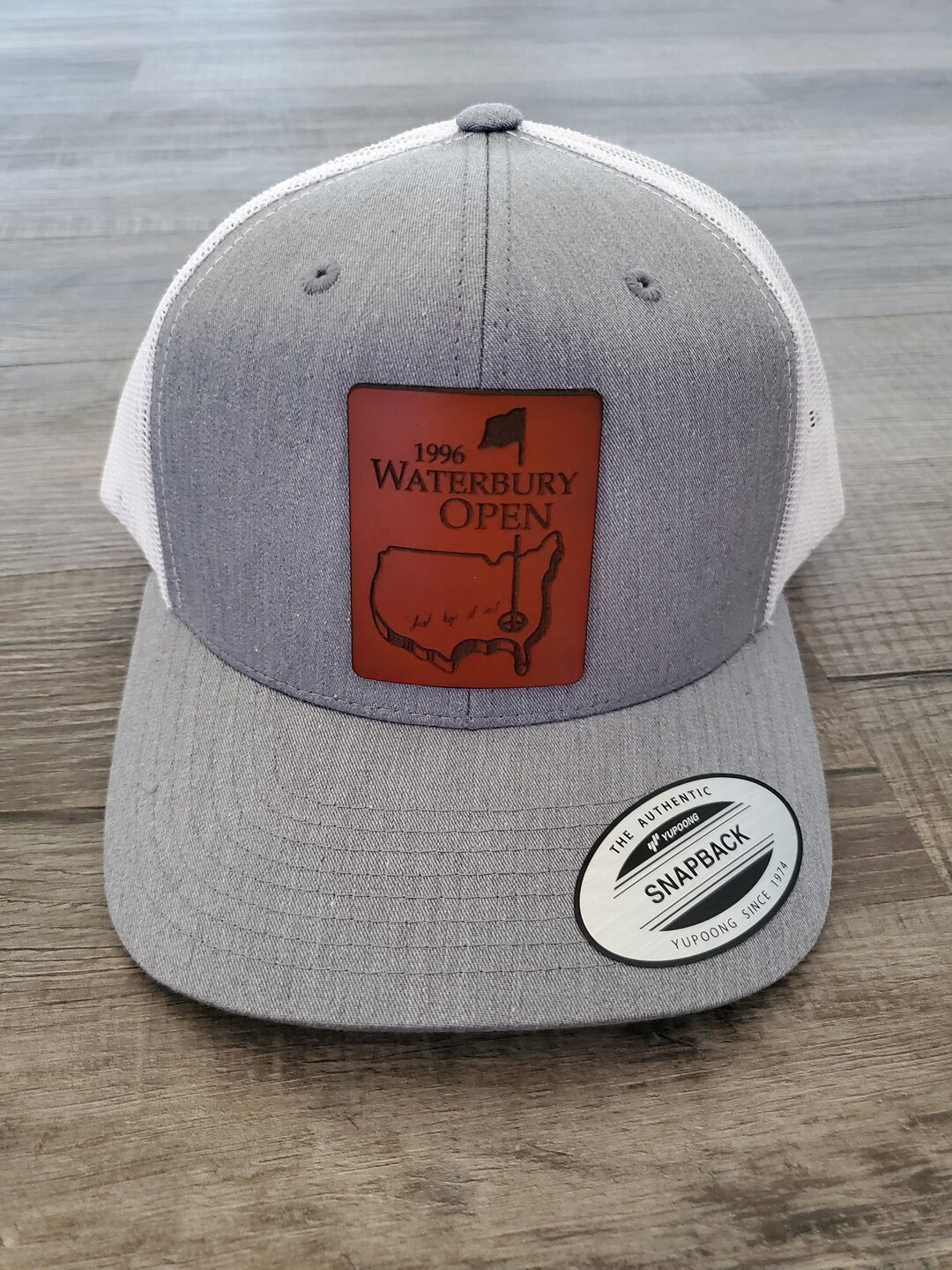 Leather Patch Yupoong Snapback Hat - Etsy