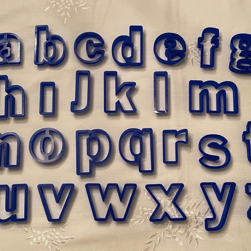 Alphabet Fondant Cutters - Etsy