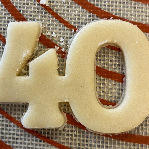Number 40 Cookie Cutter/multi-size/dishwasher Safe - Etsy