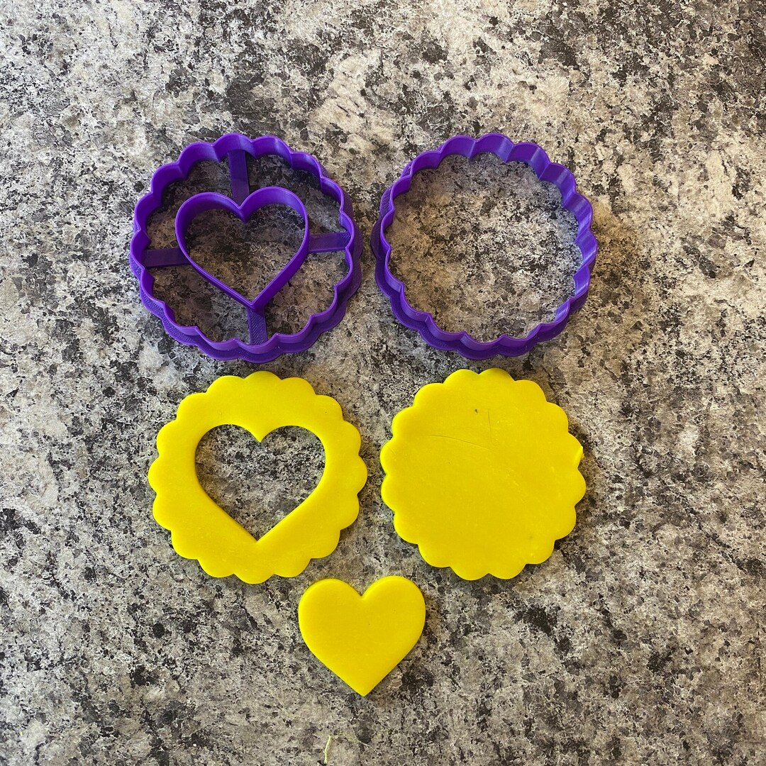 Heart #1 Linzer / Jam Cookie Cutter Set - Etsy