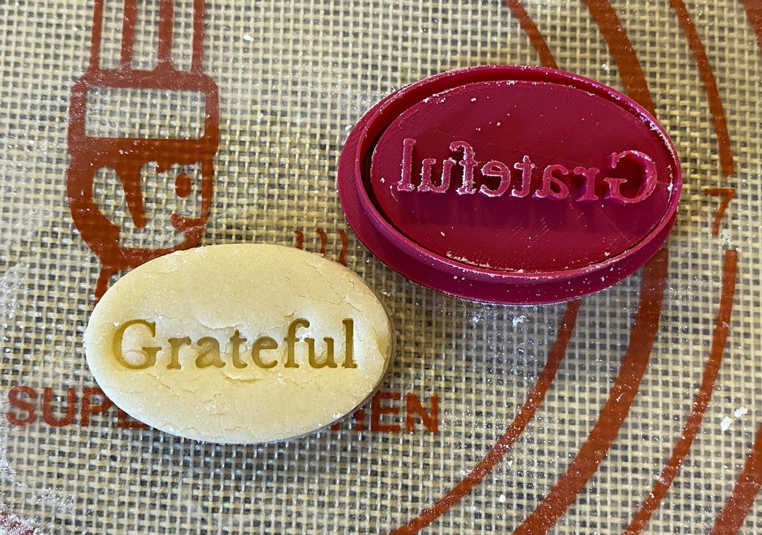 Grateful Stamp and Outline Cutter - Etsy