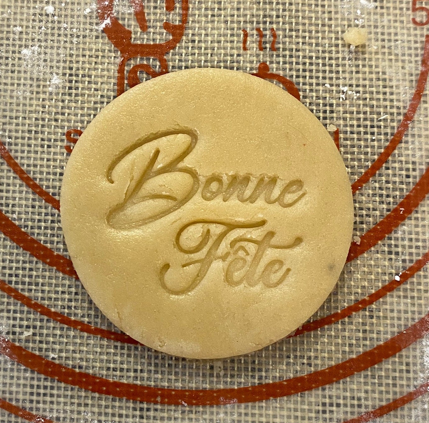 Bonne Fete Stamp and Outline Cutter - Etsy