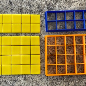 Breakaway Square Grid Cookie Cutter / Polymer Clay / Fondant / Playdoh ...