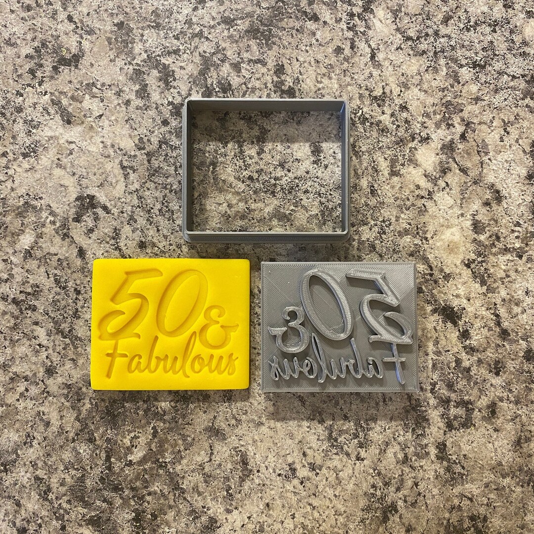 50 & Fabulous Stamp and Outline Cutter - Etsy