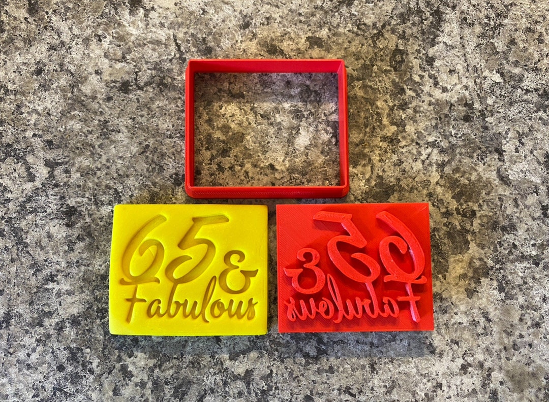 65 & Fabulous Stamp and Outline Cutter - Etsy