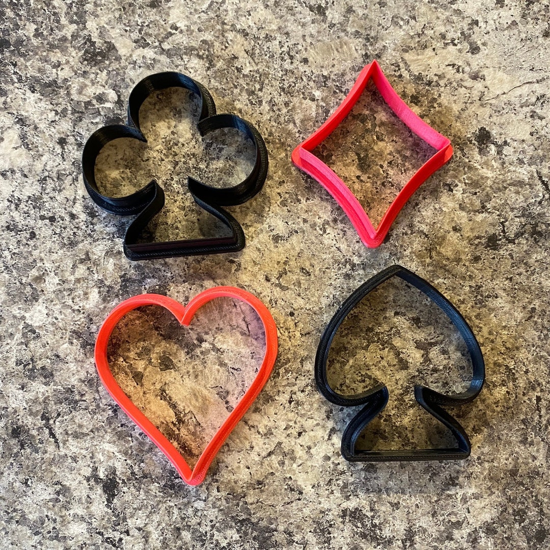Playing Card Symbols Cookie Cutters - Set of 4 - Etsy