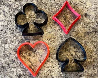 Spades Playing Card Suit Cookie Cutter From Mini to Large Poker Polymer ...