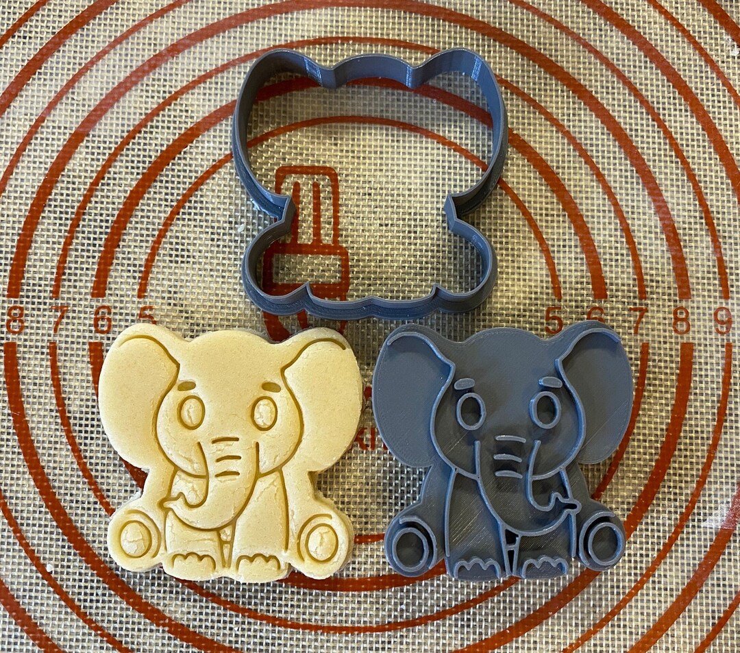 Elephant Stamp and Outline Cutter - Etsy