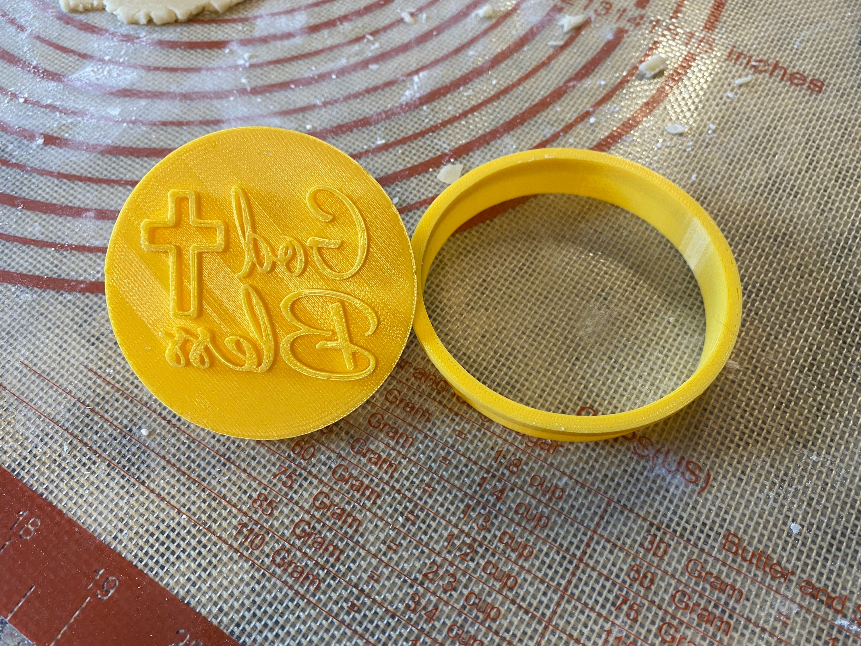 God Bless Stamp and Outline Cutter - Etsy