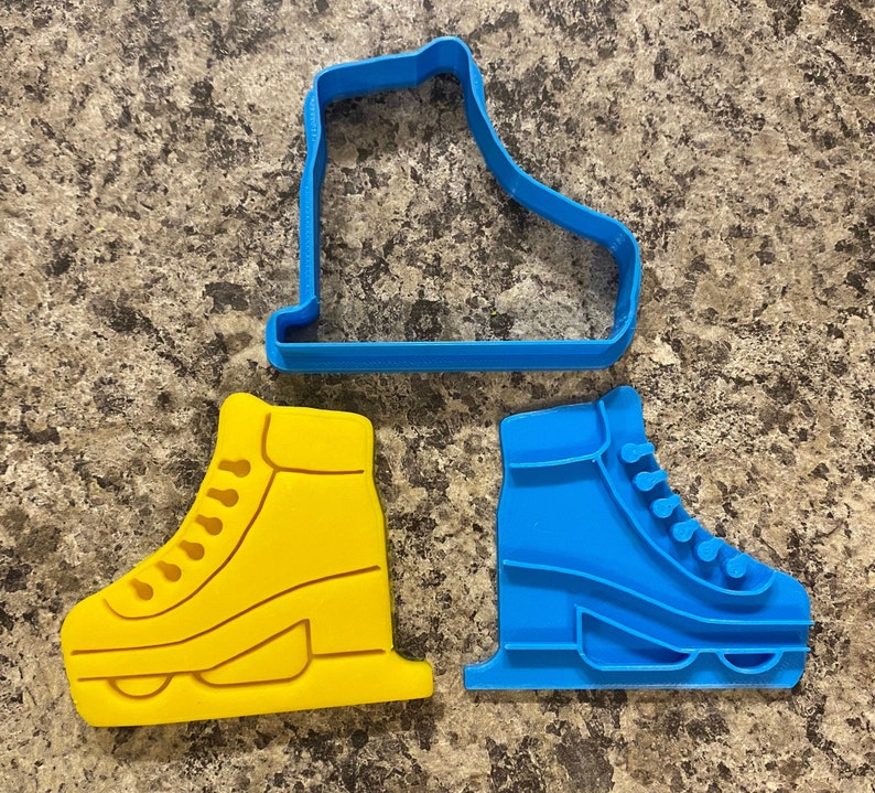 Ice Skate Stamp and Outline Cutter - Etsy