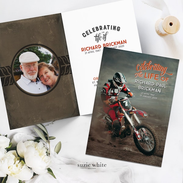 Motorcycle Celebration of Life - Etsy