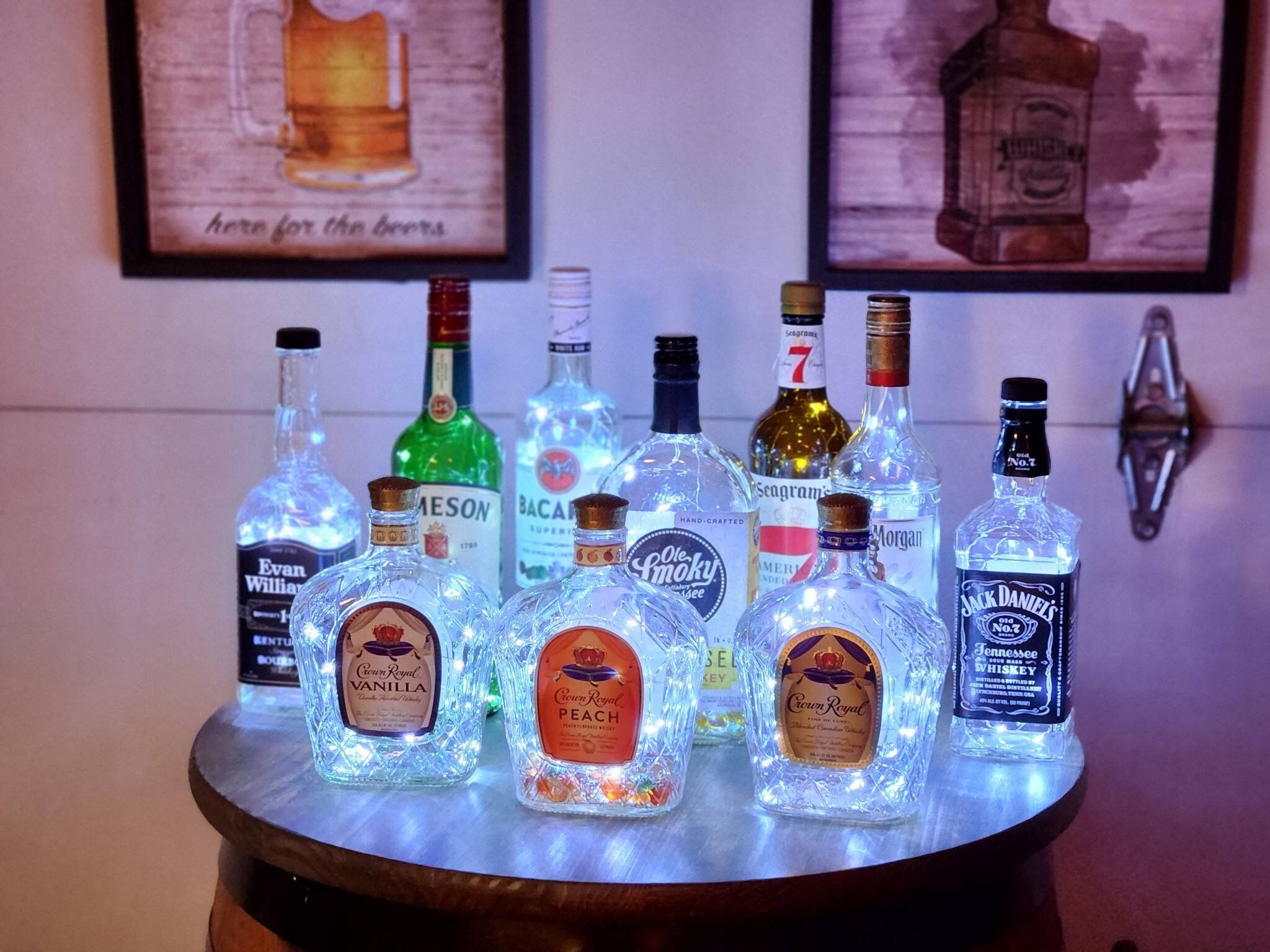Lighted Bottles LED Battery Operated With on & off Switch - Etsy