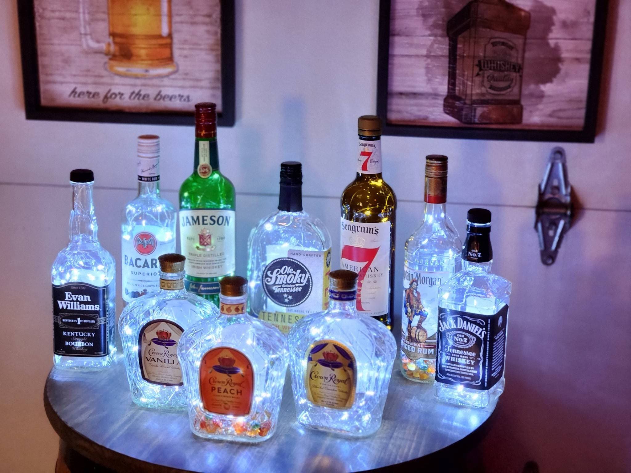 Lighted Bottles LED Battery Operated With on & off Switch - Etsy