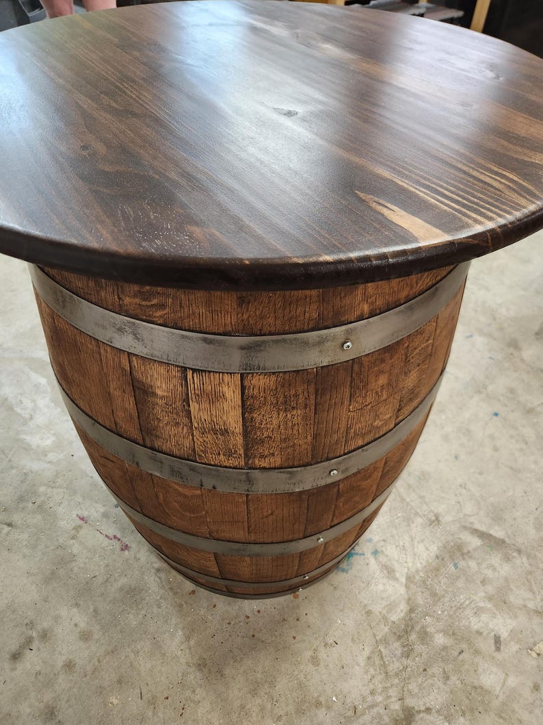 Barrel Table, Bourbon Table, Whiskey Table, Pub Table 24", 30" & 36 ...