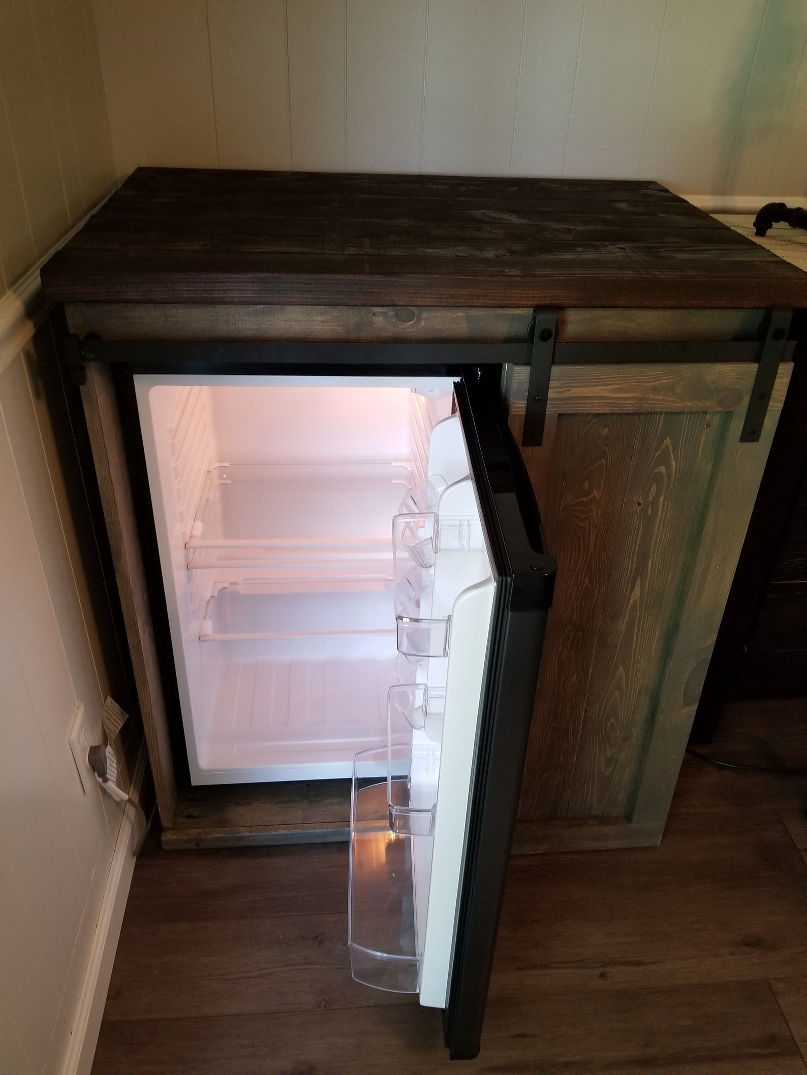 Mini Fridge Farmhouse Cabinet (medium) / Beverage Bar / Coffee Station ...