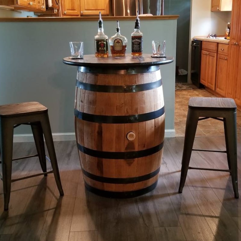 Whiskey Barrel Table - Etsy