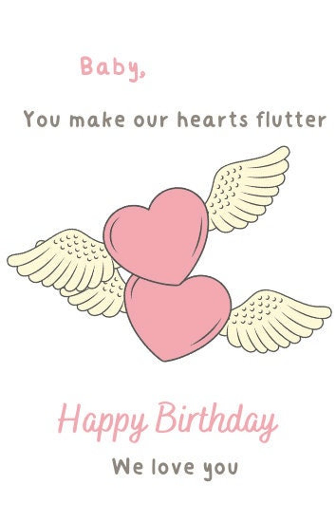You Make Our Hearts Flutter Polyamorous Birthday Card - Etsy