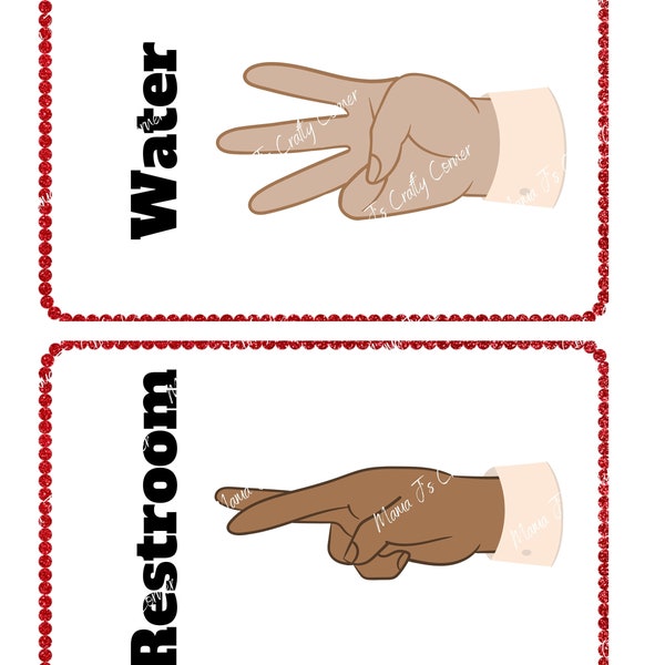 Hand Signals for Classroom - Etsy