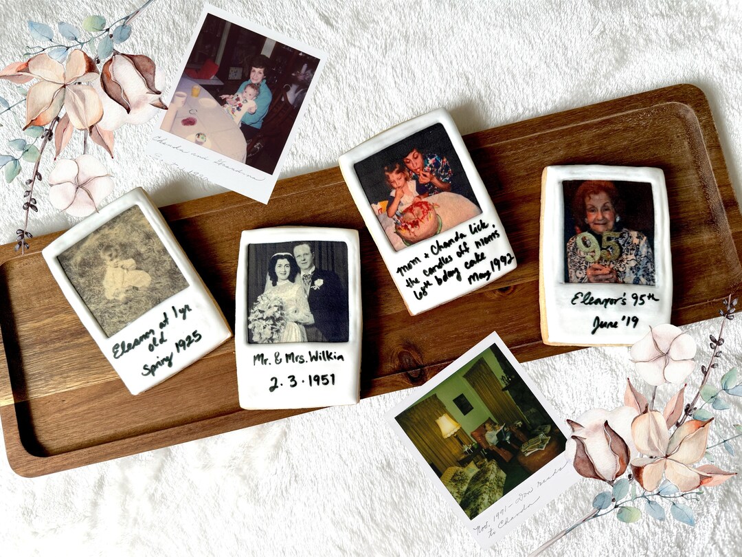 Edible Image Photo Polaroid Custom Decorated Iced Cookies. Savor Lifes ...