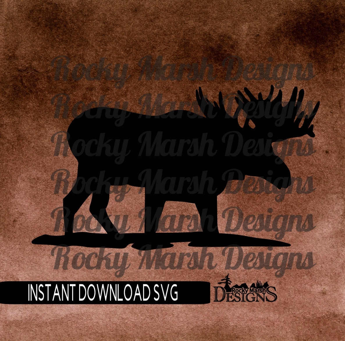 Moose SVG, Moose Antler Svg, Wildlife Svg, Moose Clip Art, Full Body ...